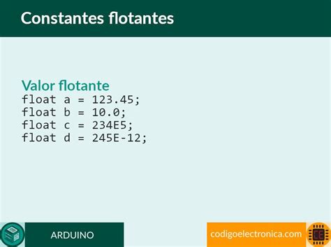 Variables Float En Arduino Teoría Y Uso