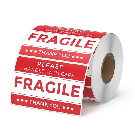 Buy Munbyn 3 X 2 Fragile Stickers For Shipping Handle With Care Stickers Strong Self
