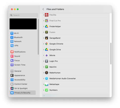 How Do I Allow An App Access To Files In Apple Community