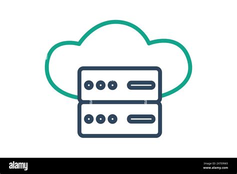 Cloud Server Icon Icon Related To Information Technology Line Icon