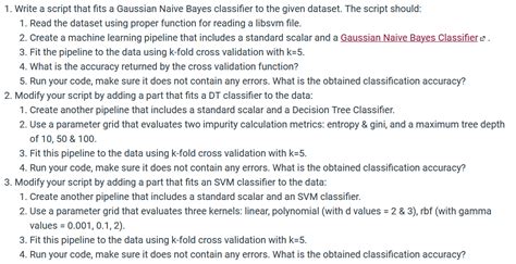 1 Write A Script That Fits A Gaussian Naive Bayes
