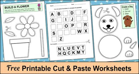 Free Printable Cut And Paste Worksheets