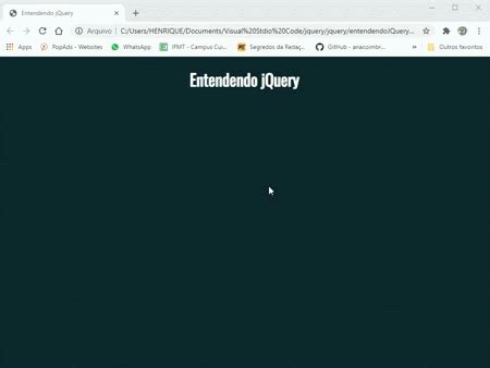 Henrique JQuery Em HTML
