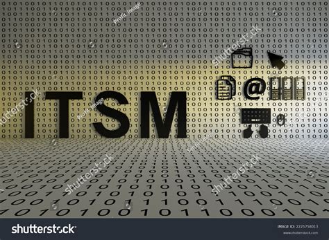 Itsm Concept Text Sunlight 3d Illustration Stock Illustration