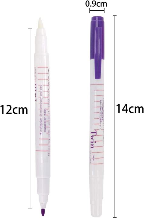 Water Soluble Pen Trick Marker For Fabric Water Erasable Fabric Marker Pens Disappear Ink