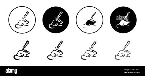Animal Testing Icon Vector Logo Set Collection For Web App Ui Stock