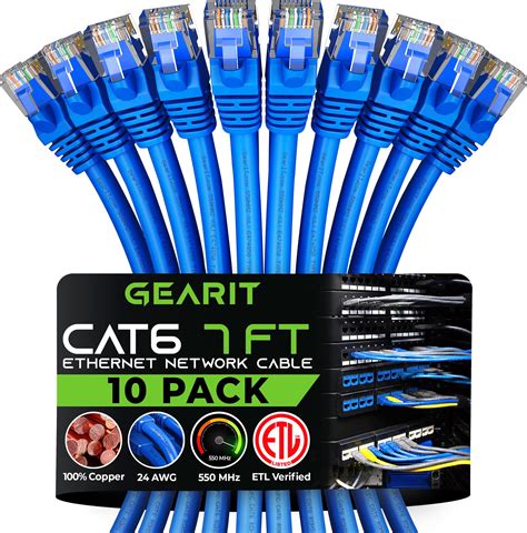 Amazon Com Cable Matters Gbps Pack Snagless Cat Ethernet Cable Ft Cat Cable Cat