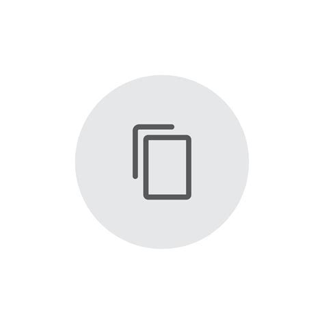 copy duplicate icon vector isolated on circle button 9292214 vector