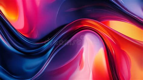 Abstract Swirling Colors Dynamic Background Stock Illustration Illustration Of Metallic