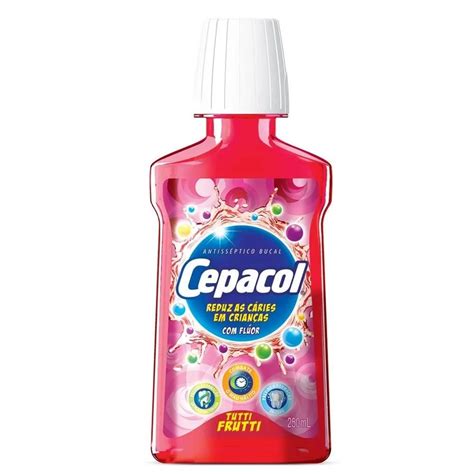 Enxaguante Bucal Cepacol Tutti Frutti Sem Álcool 250 Ml Drogaria