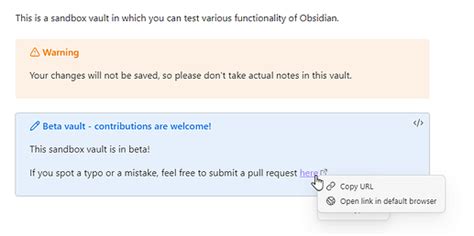 Link Context Menu Is Stacked On Top Of The Callout One In Live Preview Bug Reports Obsidian