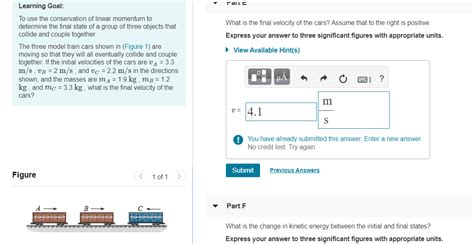 Solved What Is The Final Velocity Of The Cars What Is The Chegg Com
