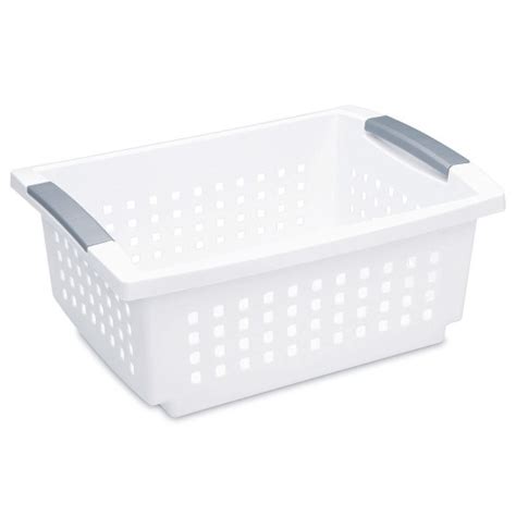 Buy Sterilite® Medium Stacking Basket Pack Of 10 At Sands Worldwide