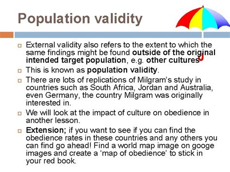 Ecological Validity And Milgrams Study Ecological Validity Population