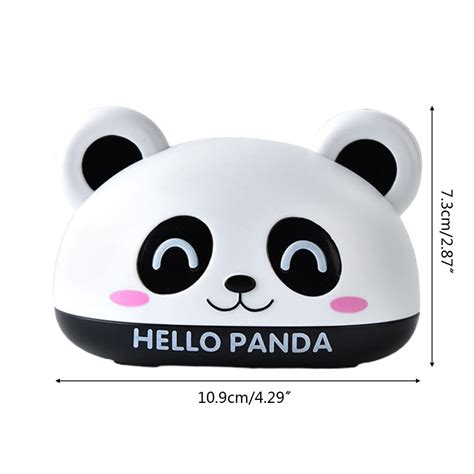 Badu Bg Сладка анимационна кутия за сапун Panda с капак Отцеждаща се тава за съдове Сладки