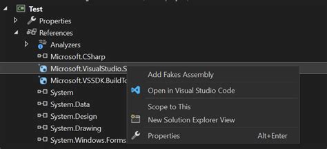 C Visual Studio Extension Adding An Additional Context Menu Action When Right Clicking On A