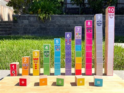 Numberblocks Stickers For 1 Blocks Characters 1 10 Number Stickers Number Learning Etsy