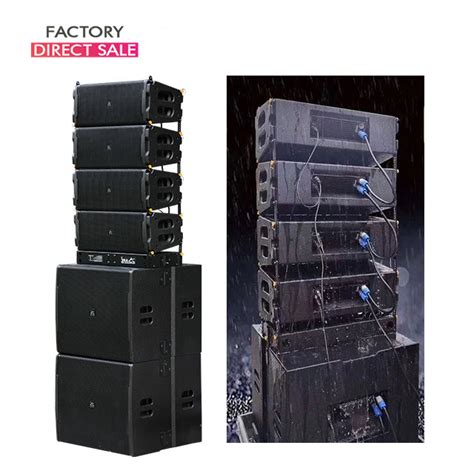Double Waterproof Neodymium Outdoor Active Line Array Speaker Systems Active Line Array