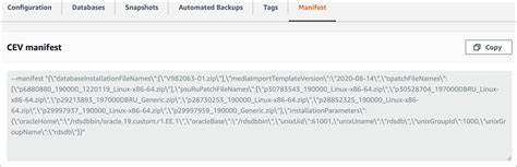 Viewing Cev Details Amazon Relational Database Service