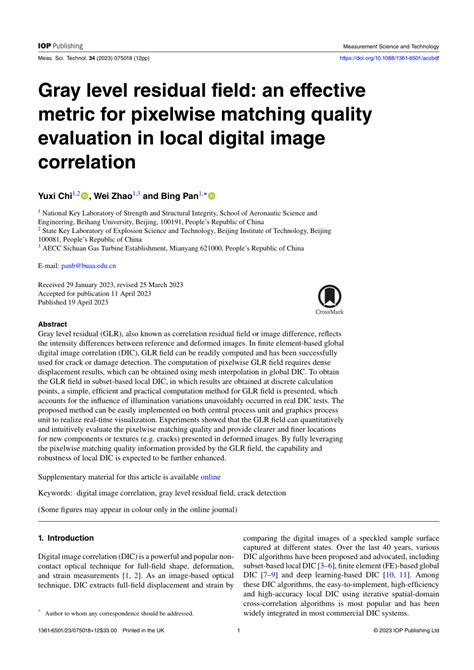 Gray Level Residual Field An Effective Metric For Pixelwise Matching