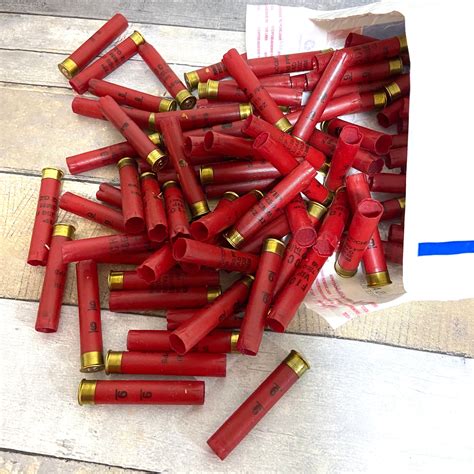 410 Bore Gauge Red Empty Used Shotgun Shells Hulls Fired Spent Cartrid