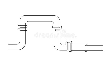 Large Metal Pipe Gas Pipeline Or Oil Pipeline Stock Illustration Illustration Of Pipeline