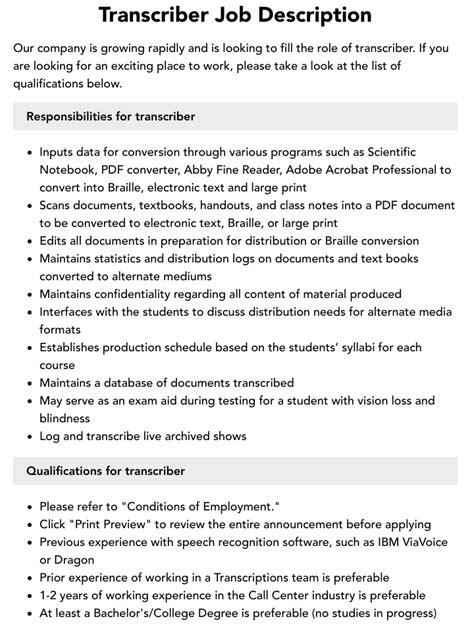 Certified Electronic Transcriber Certification Prntbl