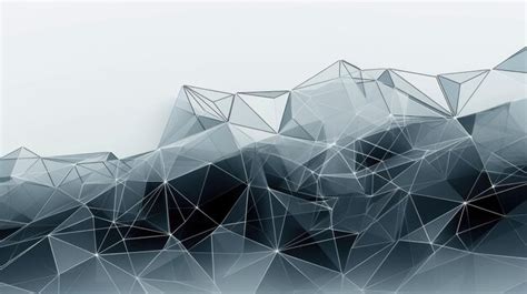 Premium Ai Image Abstract Futuristic Molecules Technology With Polygonal Shapes Background