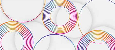 Abstract Colorful Circular Line Pattern On White Background 56546825 Vector Art At Vecteezy
