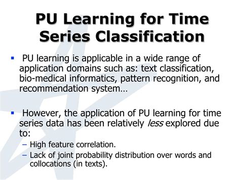 Ppt Positive Unlabeled Learning For Time Series Classification Powerpoint Presentation Id