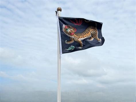 臺灣民主國（台灣）藍地黃虎旗（現代仿古品）台灣現貨，包郵，獨家銷售，歡迎批發，台灣民主國國旗，老虎旗 露天市集 全台最大的網路購物市集