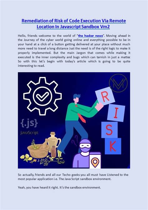 Ppt Remediation Of Risk Of Code Execution Via Remote Location In Javascript Sandbox Vm2