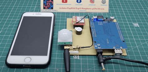 Security Alarm Using PIR Sensor With GSM