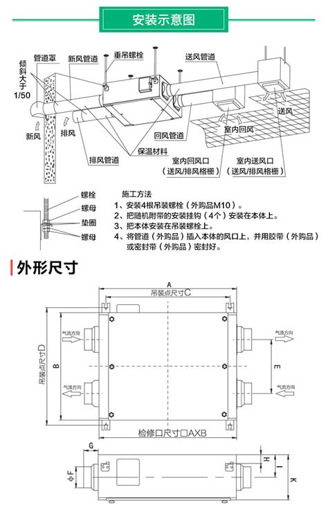 双向流新风机接线图 双向流新风机安装图 新风机接线线路图 大山谷图库