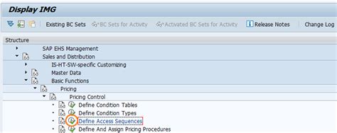 sap sd define access sequences