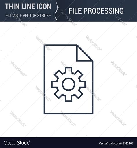 File Processing Icon Royalty Free Vector Image