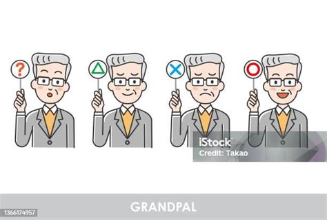 Illustration Variation Of The Correct Pointer And The Wrong Pointer Held By The Elderly Male