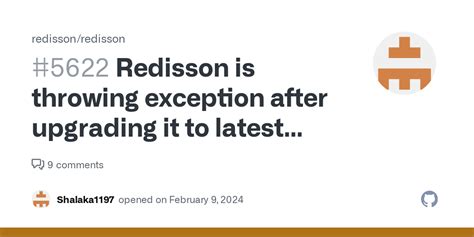 redisson is throwing exception after upgrading it to latest version 3