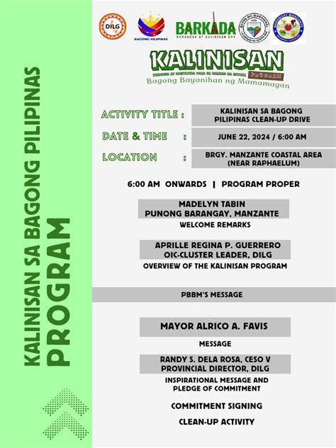 Editable Program Template 1 Pdf