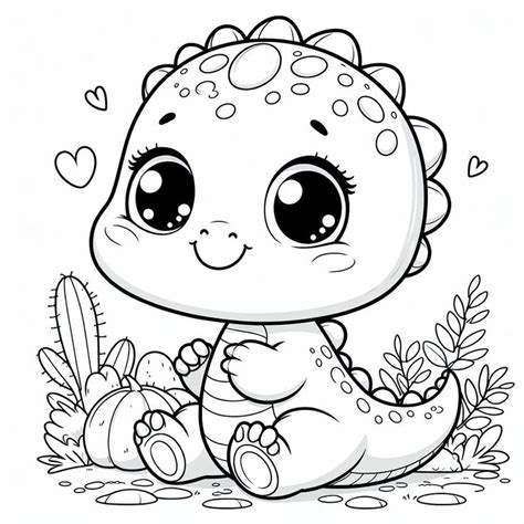 Cute Dinosaur Coloring Page Dinosaur Coloring Pages Disney Coloring
