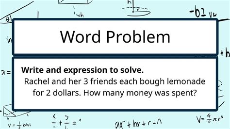 Interpreting Numerical Expressions Math Presentation In Light Blue Math