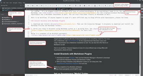 Blogging Offline Using Markdown And Brackets — Opengislab