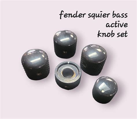 Replacement Fender Squier Bass Knob Set Active Reverb