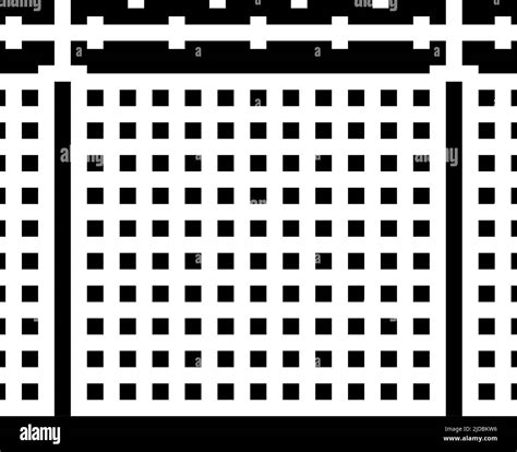 Security Fence Glyph Icon Vector Illustration Stock Vector Image And Art