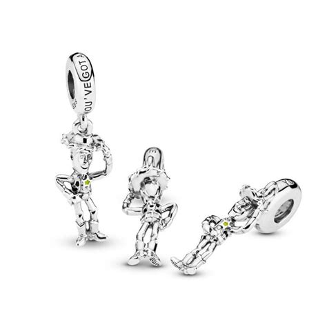 Pandora Silver Disney Pixar Toy Story Woody Pendant Charm Etsy