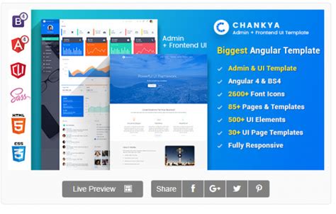 Angular 4 Bootstrap 4 Admin Dashboard Template And Ui Framework Bootstrap Responsive Themes
