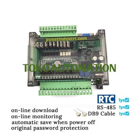 jual fx3u 24mt fx3u 24mt 14 input 10 output 24v 1a industrial plc pw10