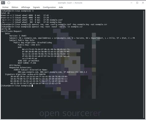 Créer une CSR avec des SAN sur OpenSSL Net Security