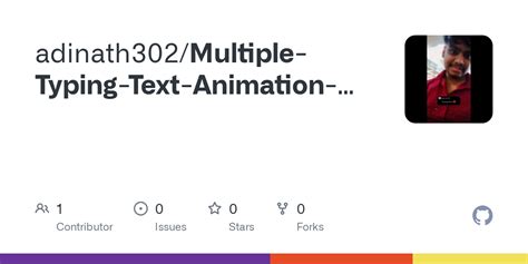 Github Adinath302multiple Typing Text Animation In Html Css Javascript