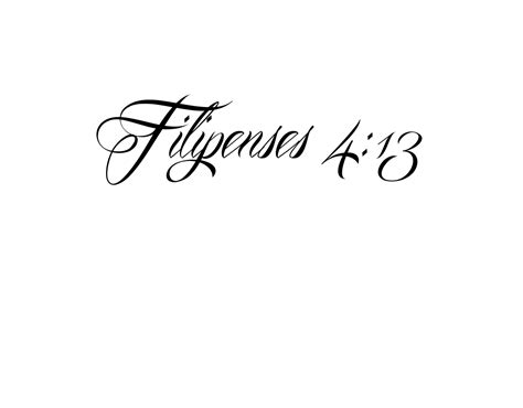 Filipenses 4 13 Fontes De Tatuagem